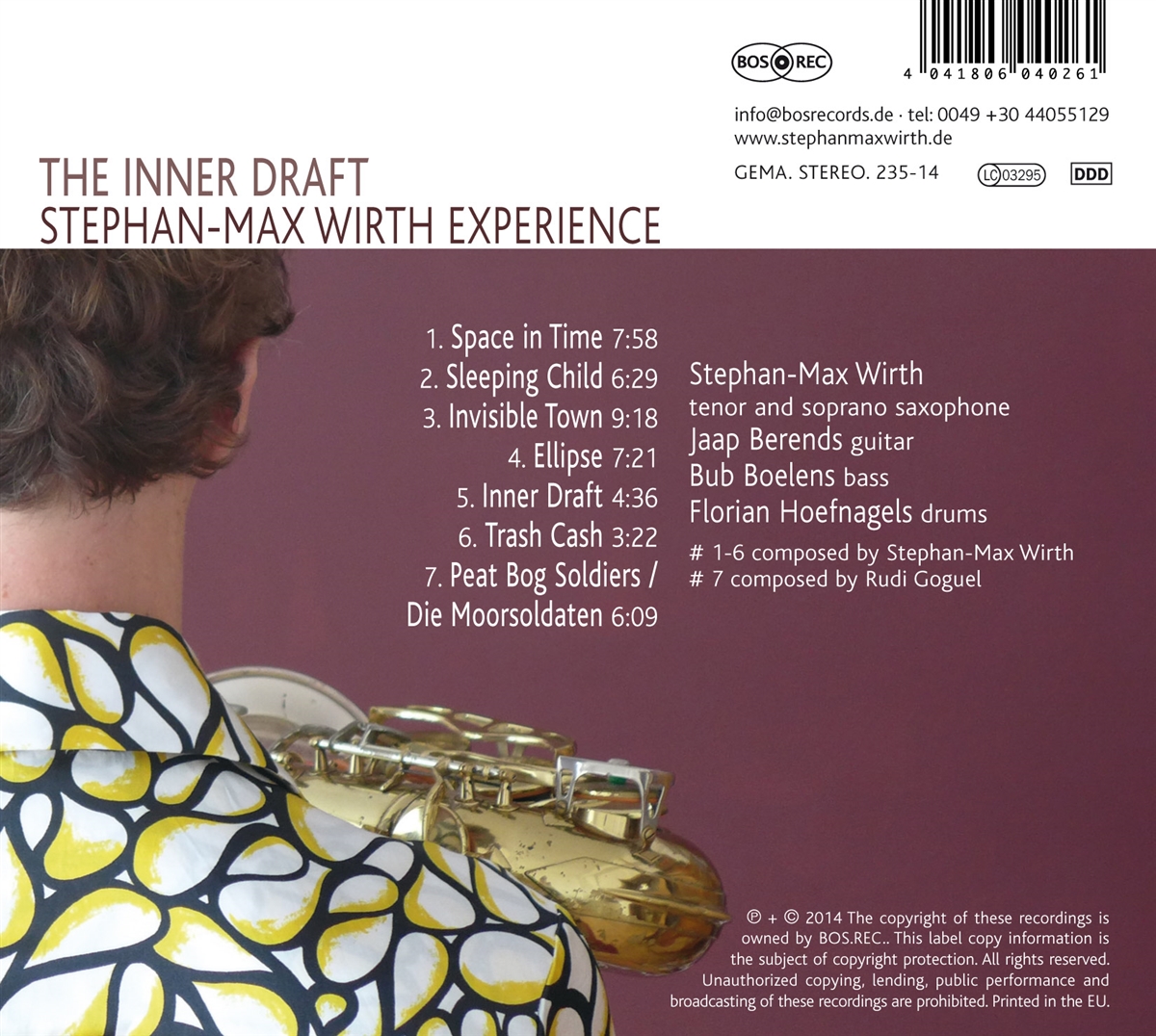 Galileo Music Webshop: Stephan-Max Wirth Experience: The Inner Draft