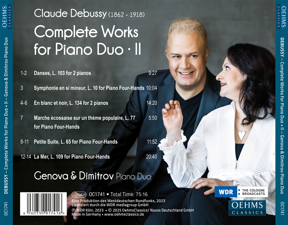 OehmsClassics: Genova & Dimitrov Piano Duo: Claude Debussy – Complete ...
