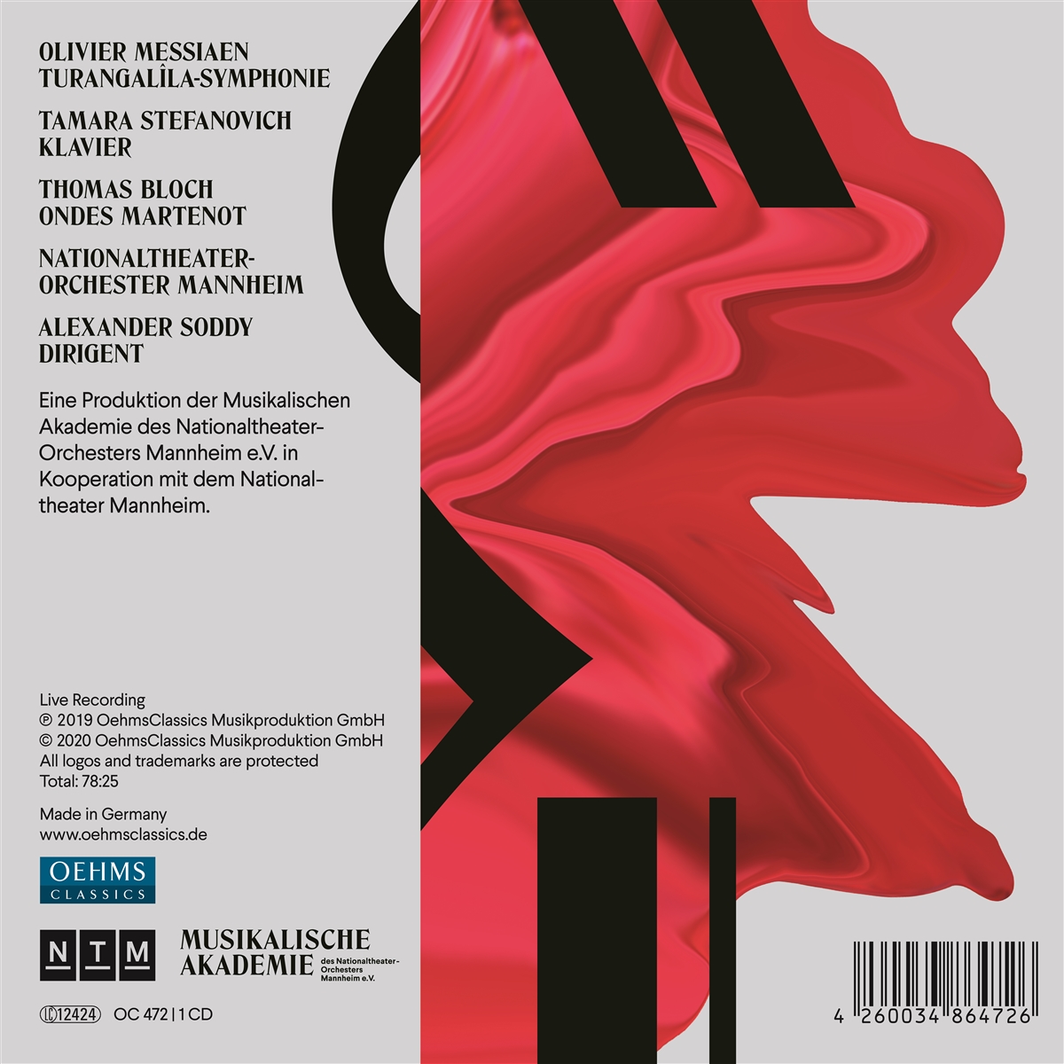 OehmsClassics: Tamara Stefanovich & Thomas Bloch & Nationaltheater ...